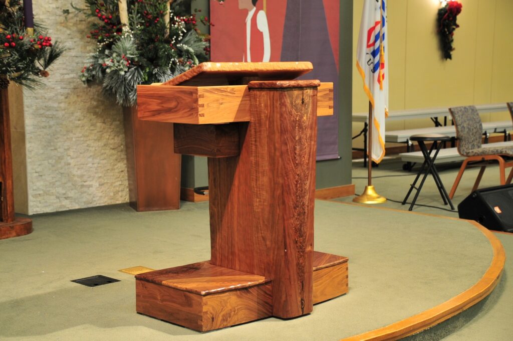 Fine Ideas Furniture | Walnut Pulpit